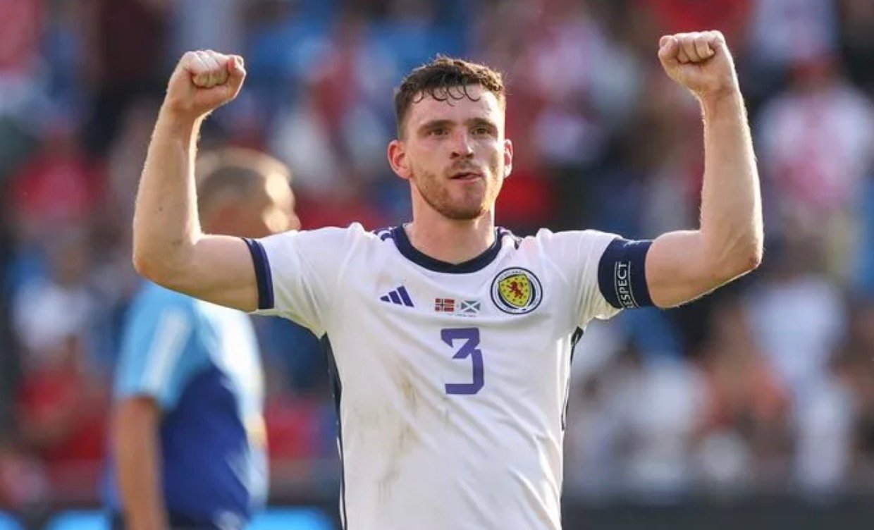 Robertson leads Scotland to brink of Euro 2024 finals